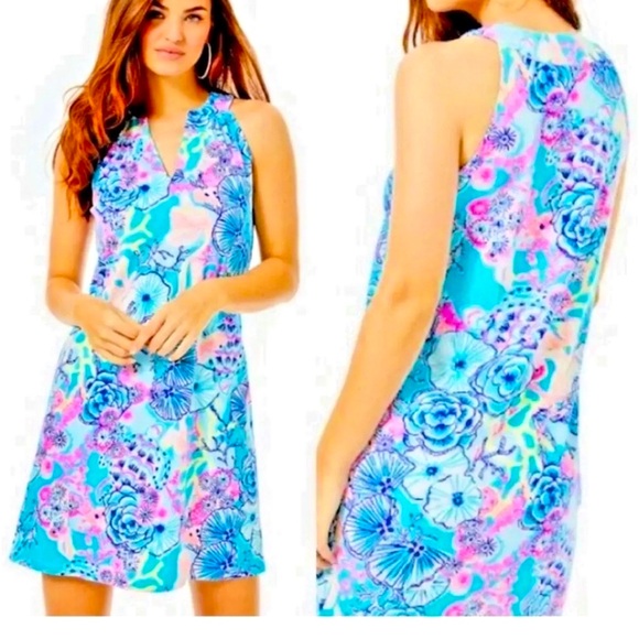 Lilly Pulitzer | Dresses | Nwt Lilly Pulitzer Ross Knit Dress Bali Blue ...